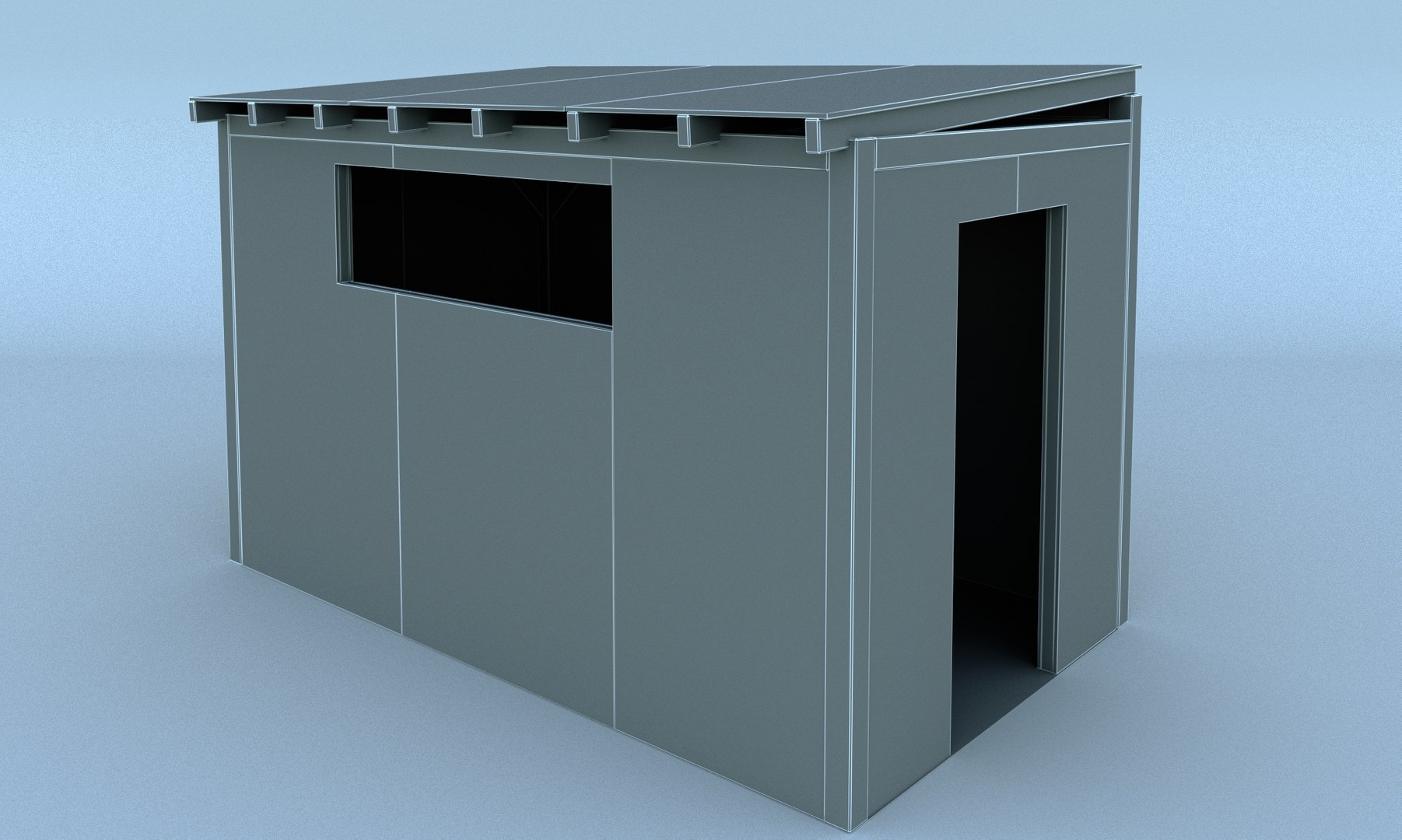 Wooden Shack Realistic Design 3D - TurboSquid 1752866