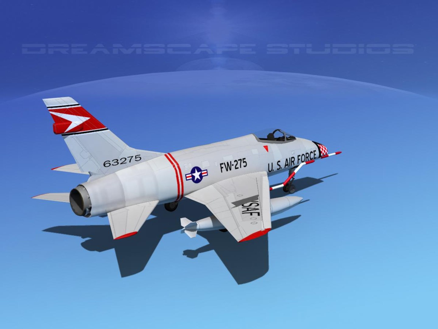 3d super sabre north american