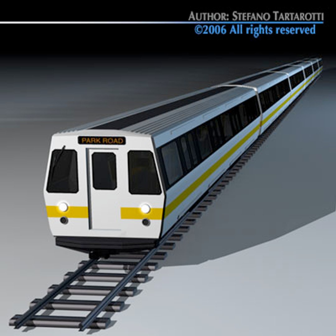 Subway Train 3d C4d