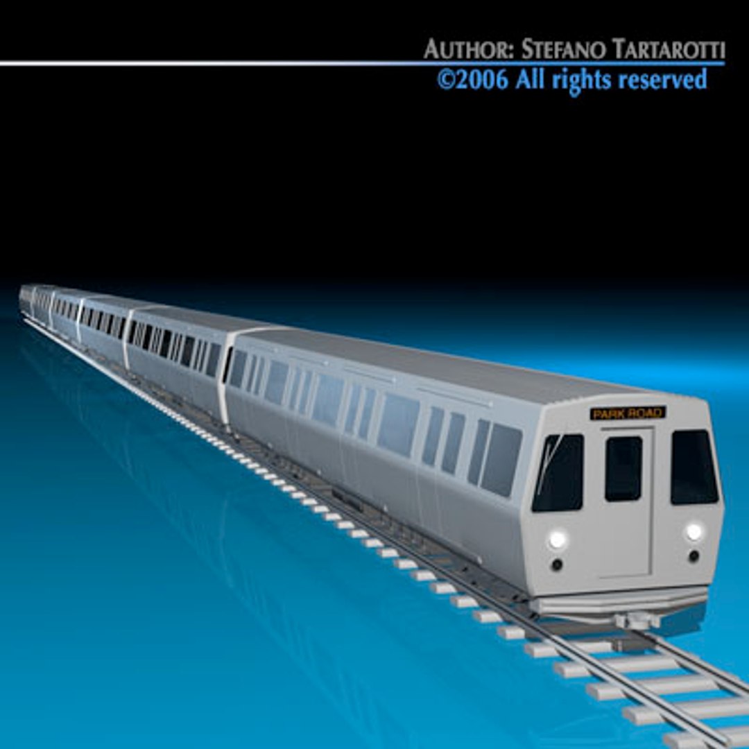 Subway Train 3d C4d
