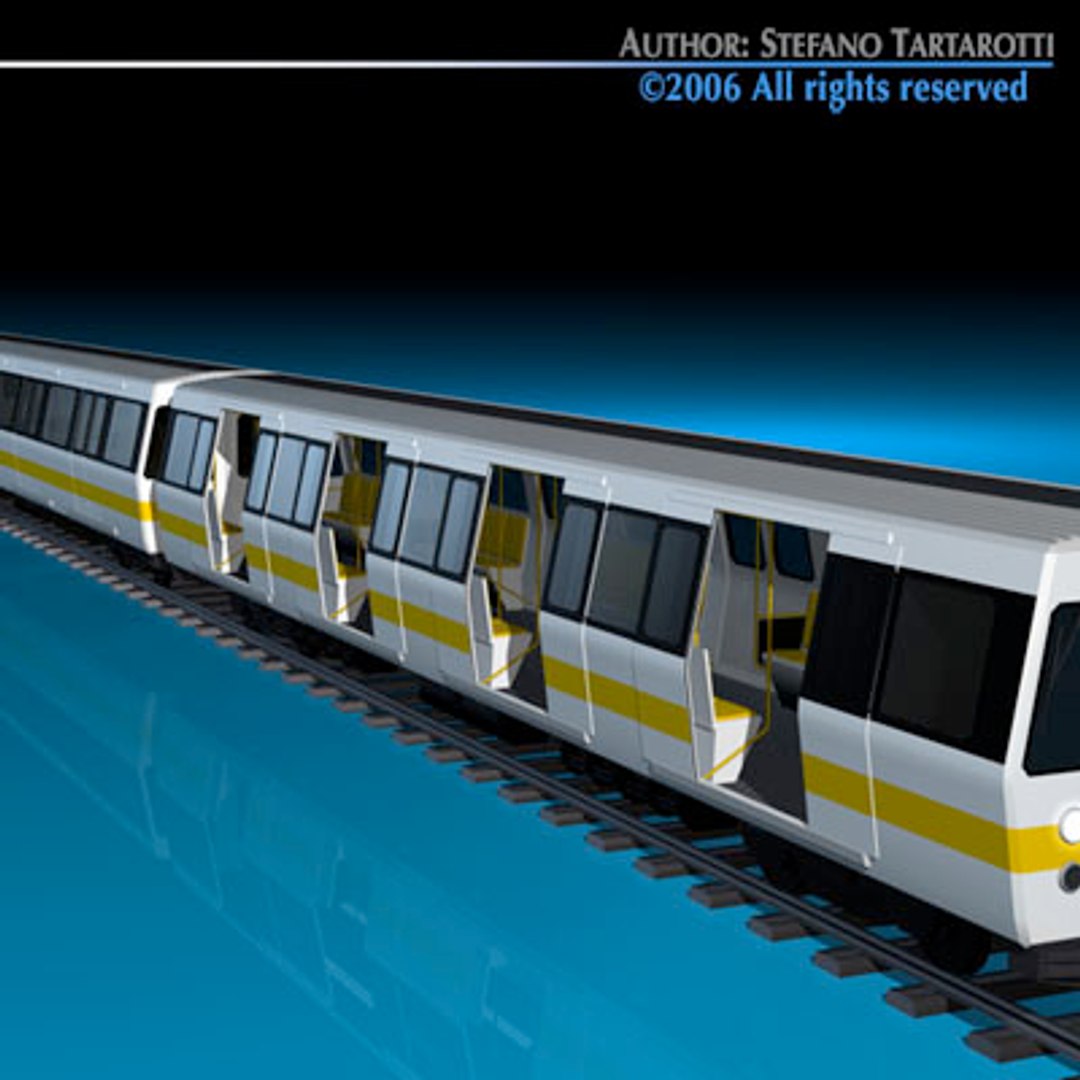 Subway Train 3d C4d