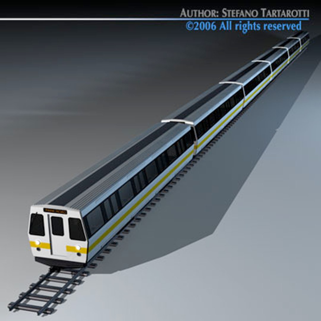 Subway Train 3d C4d
