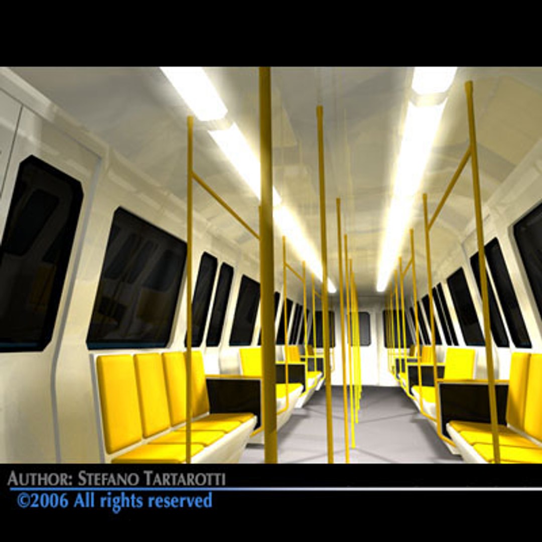 Subway Train 3d C4d