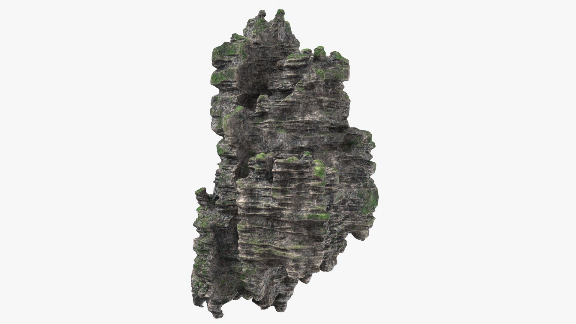 Rock Cliff Shape Collection 3D - TurboSquid 2184558