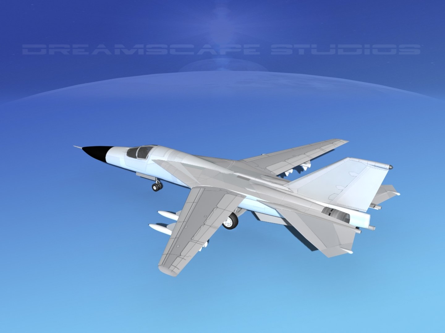 3d model general f-111 aardvark bomber