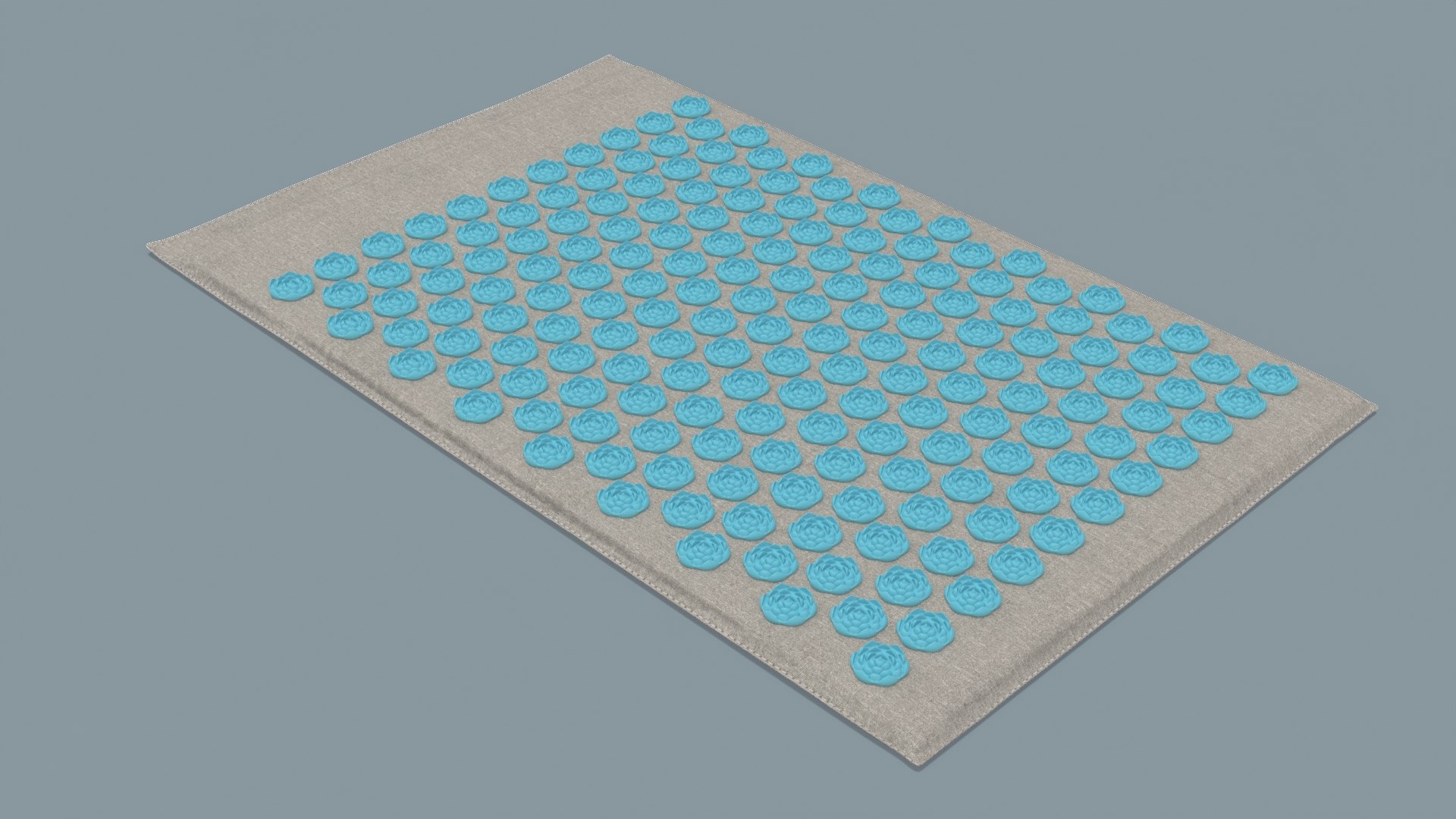 Relaxation Mat Acupuncture Blue Model - TurboSquid 2235973