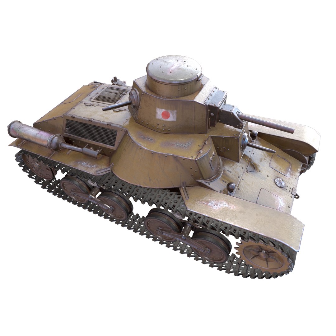 Japanese Tank Type 95 Ha Go Model - TurboSquid 1931547