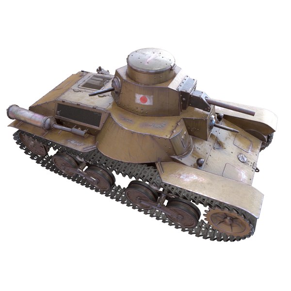 modelo 3d Tanque japonés Tipo 95 Ha Go - TurboSquid 1931547