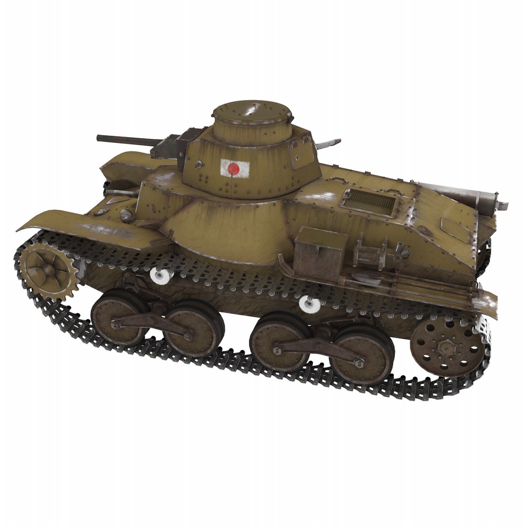 Japanese Tank Type 95 Ha Go Model - TurboSquid 1931547