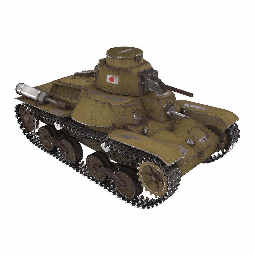Japanese Tank Type 95 Ha Go Model - TurboSquid 1931547