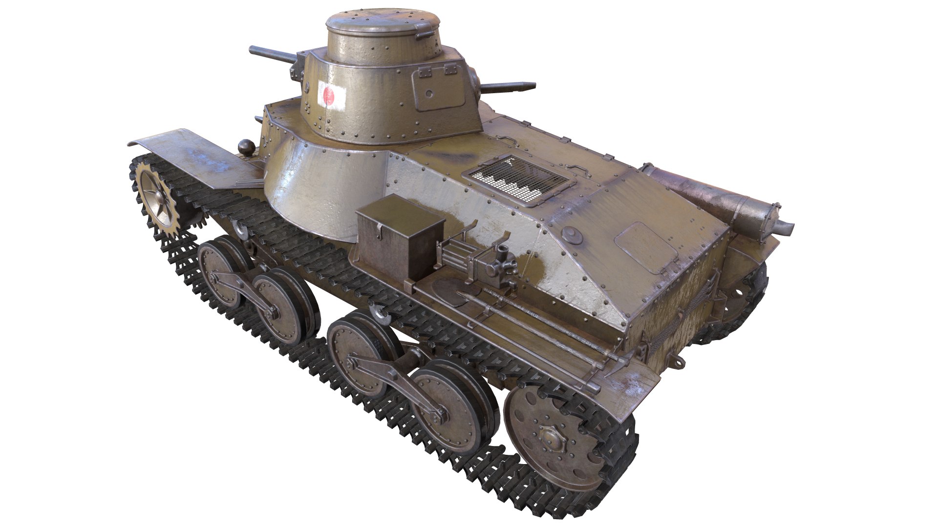 Japanese Tank Type 95 Ha Go Model - TurboSquid 1931547