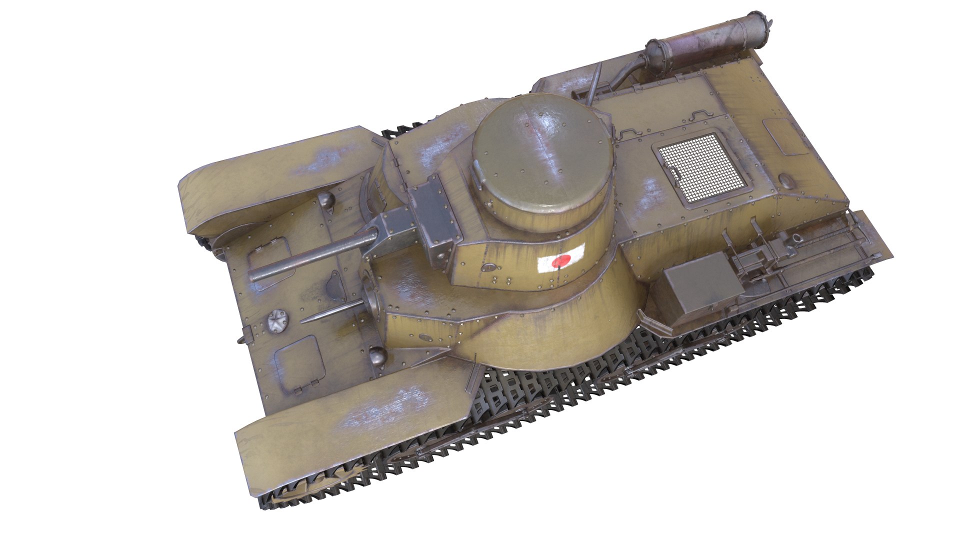 Japanese Tank Type 95 Ha Go Model - TurboSquid 1931547