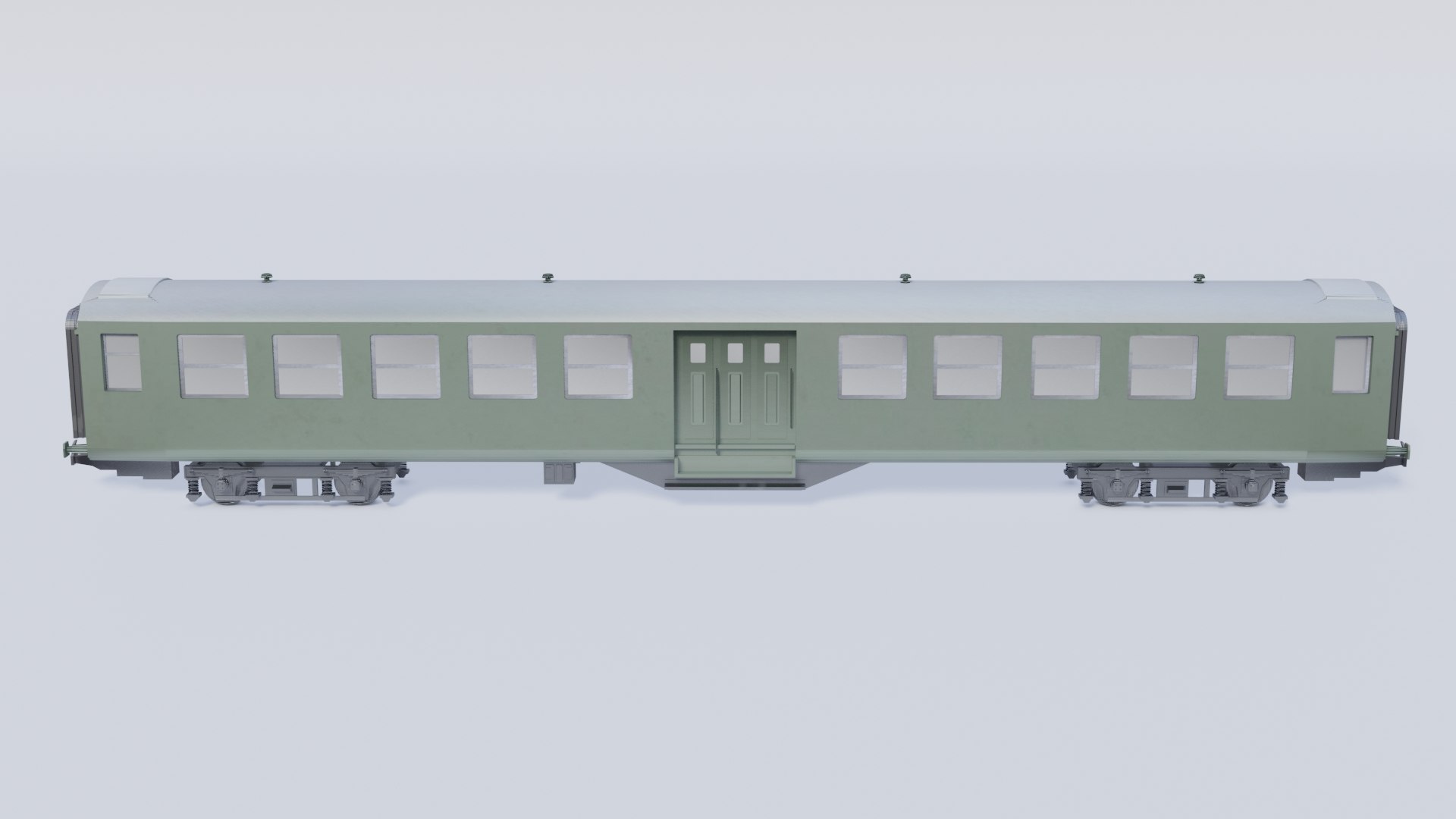 French Passenger Railcar 3D Model - TurboSquid 2170352