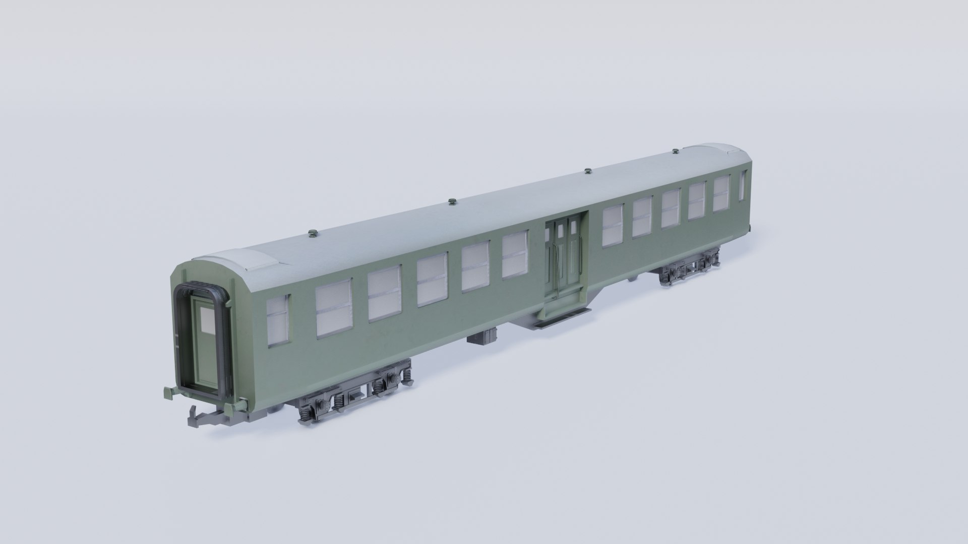 French Passenger Railcar 3D Model - TurboSquid 2170352