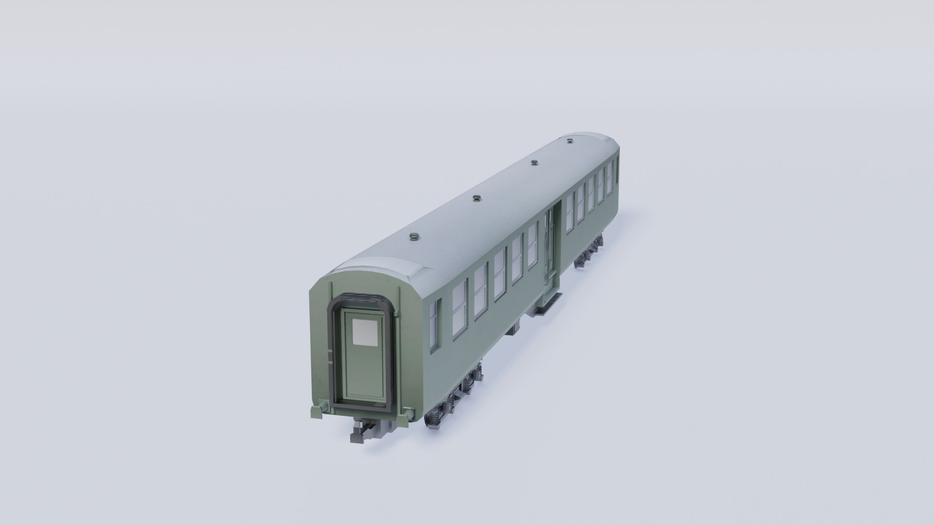 French Passenger Railcar 3D Model - TurboSquid 2170352