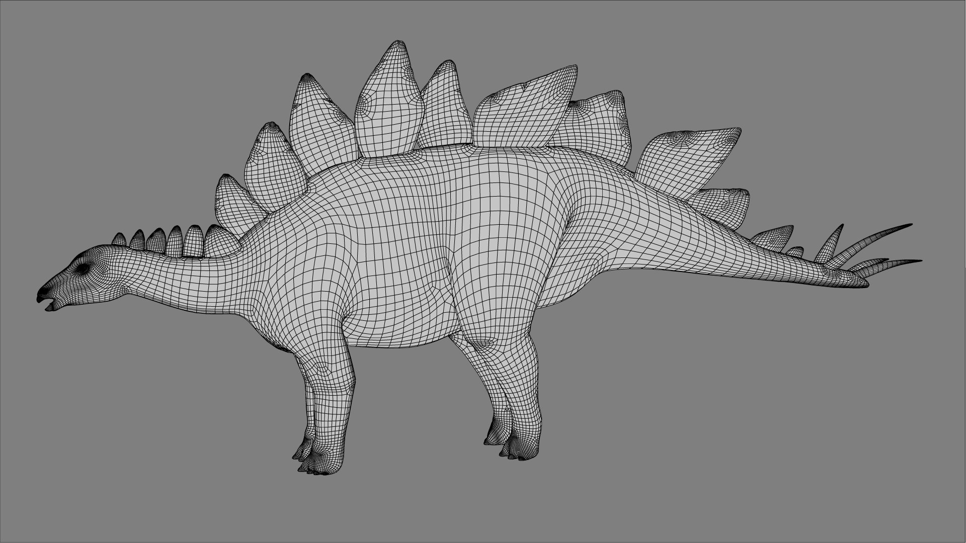 3d Obj Stegosaurus