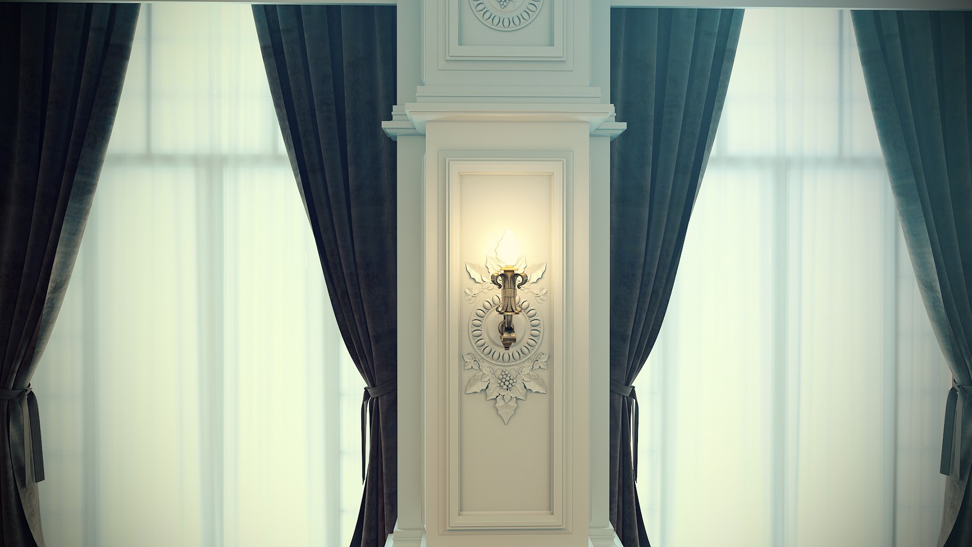 3D classic corridor - TurboSquid 1256513