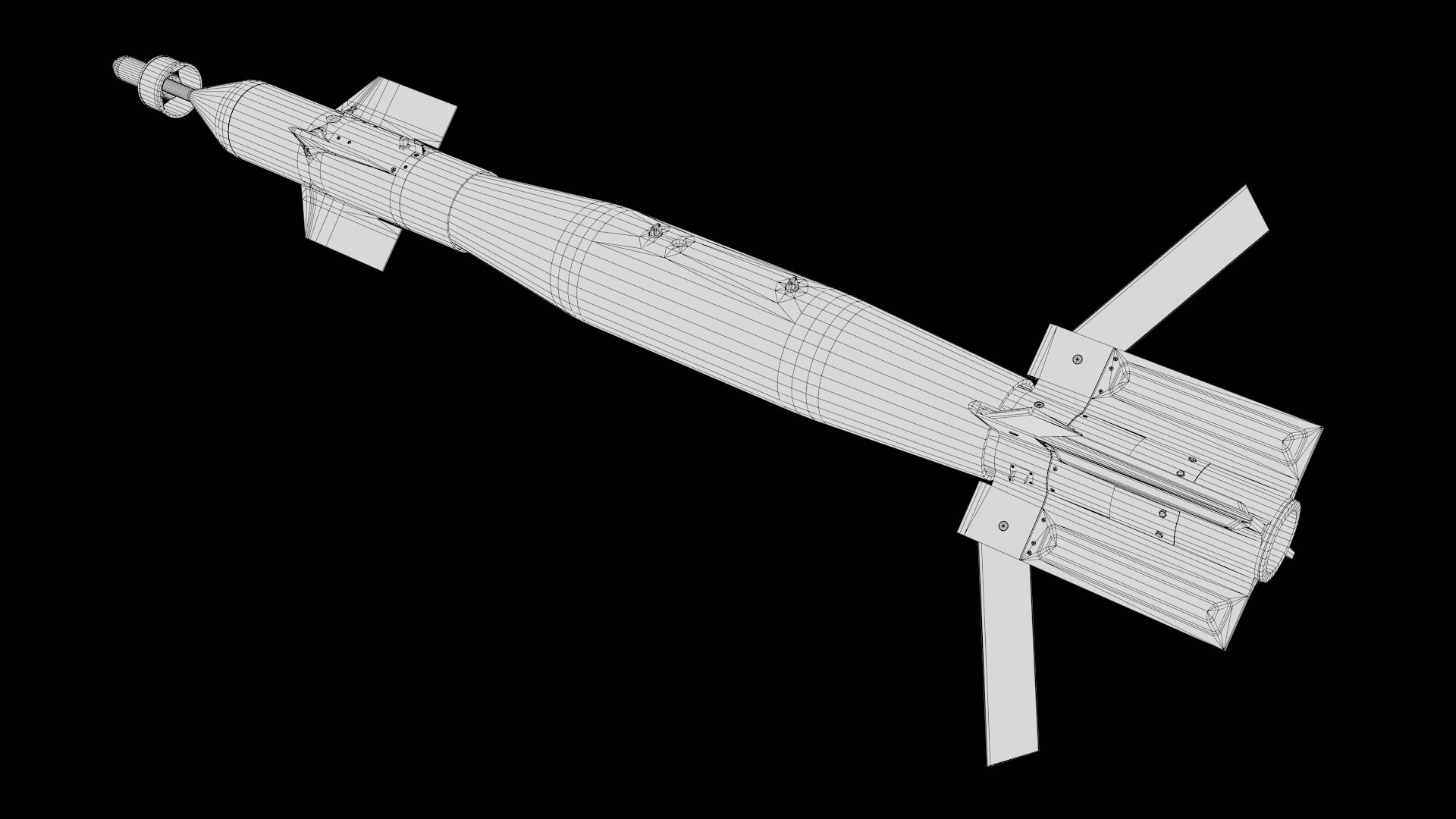 3D Paveway 2 Plus Laser Guided Bomb - TurboSquid 2389159