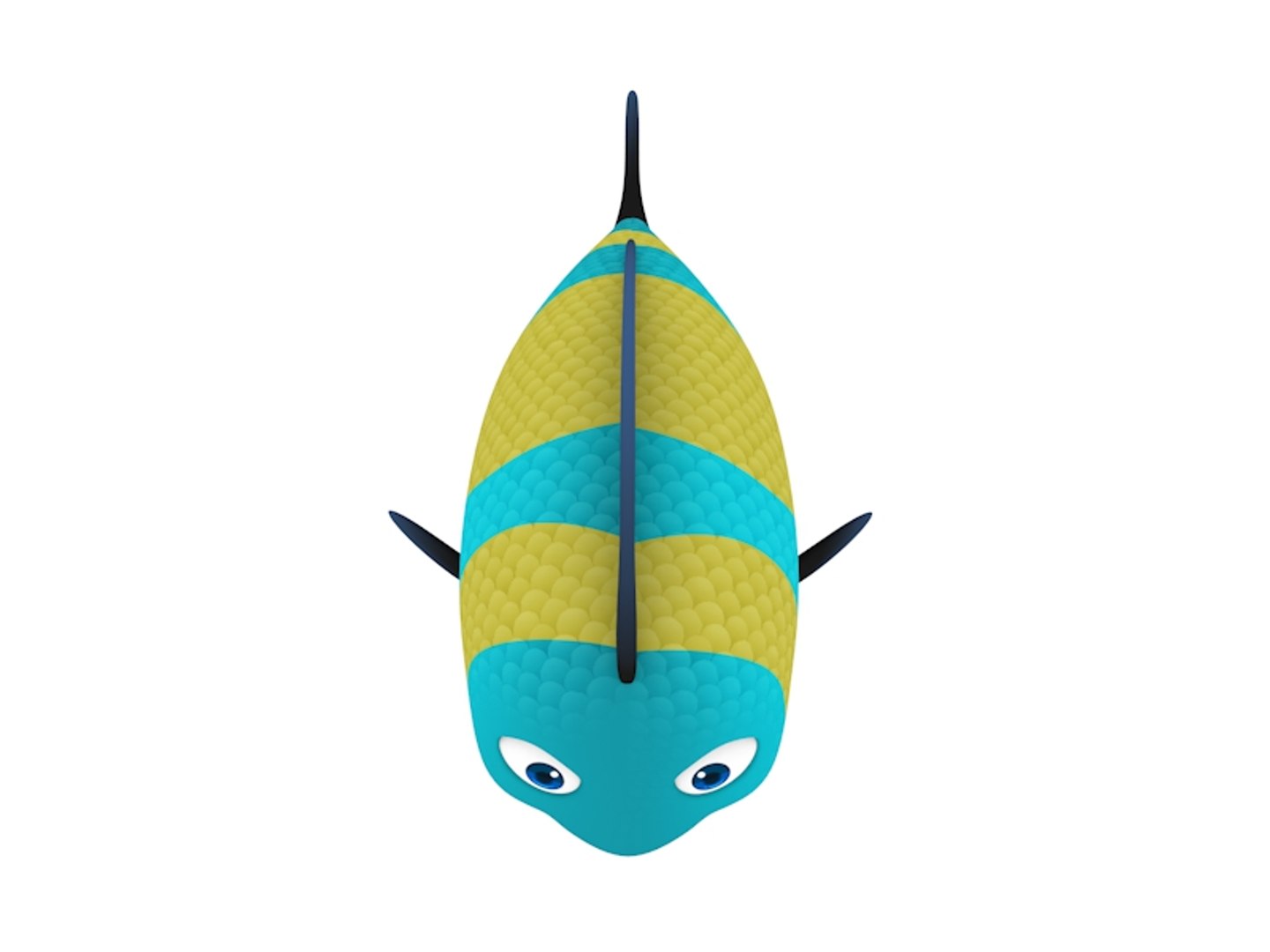 Cartoon Fish Model - TurboSquid 1189630
