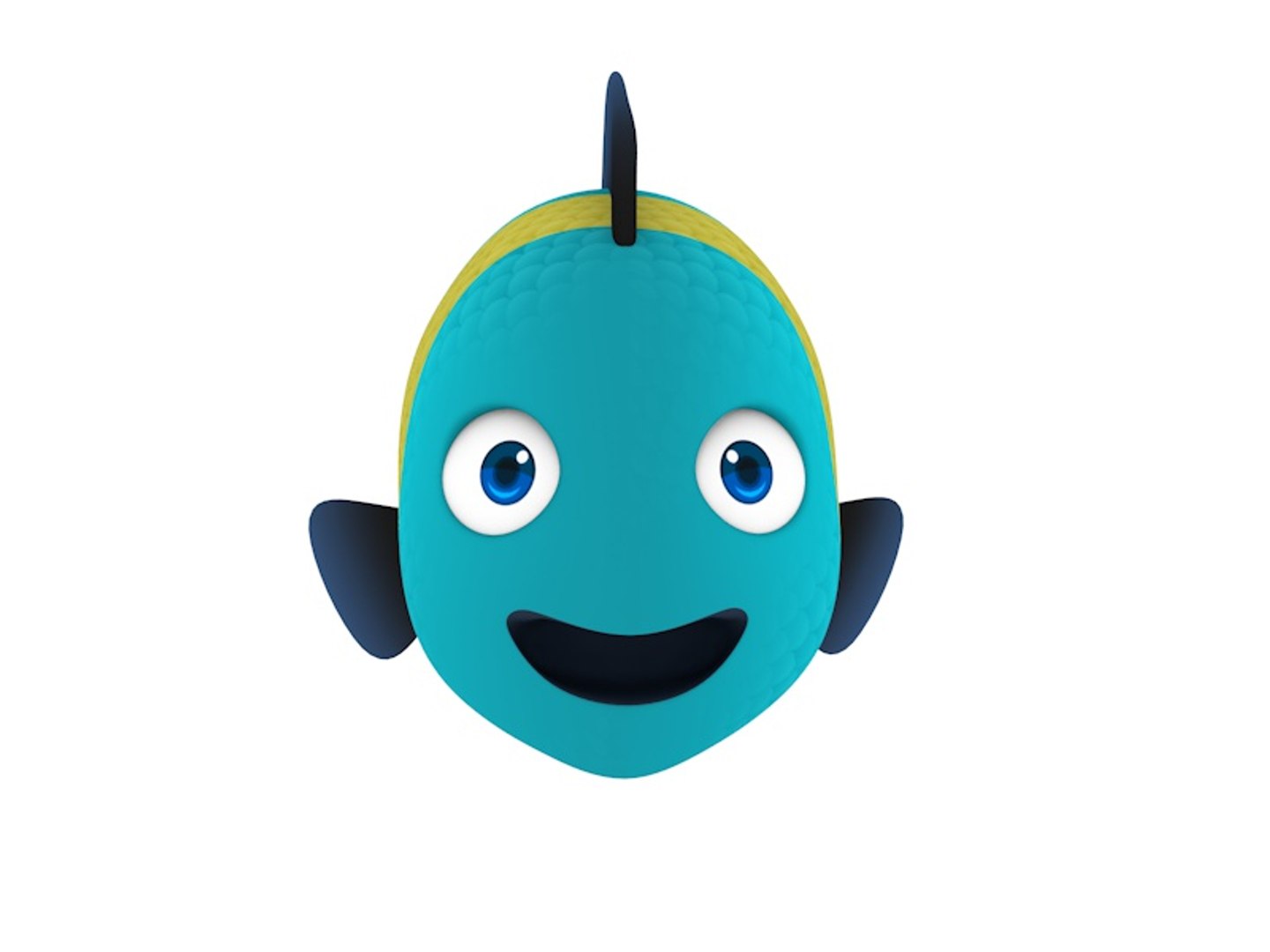 Cartoon Fish Model - TurboSquid 1189630