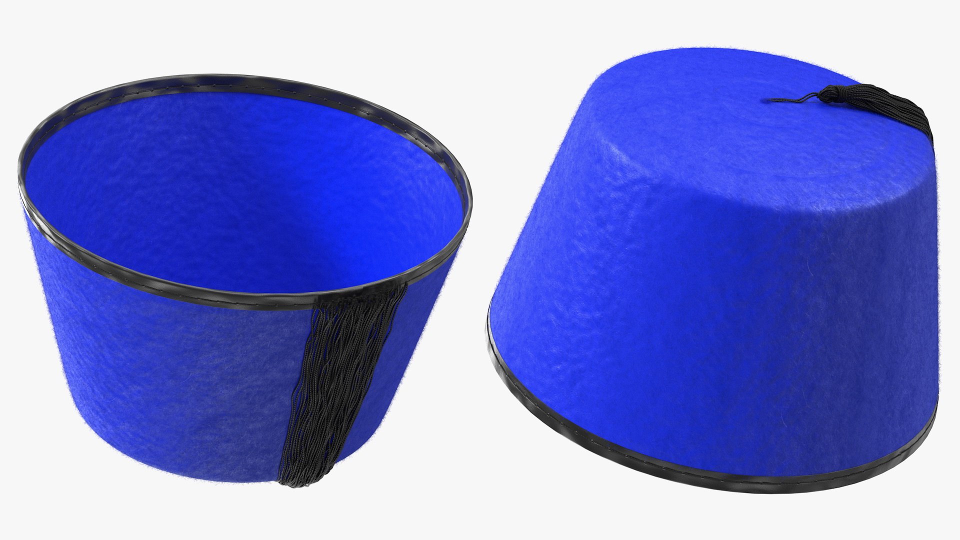 3D Traditional Arabic Blue Fez - TurboSquid 1681973