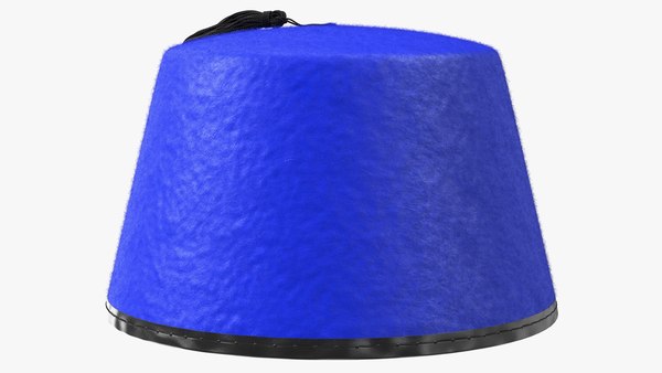 3D traditional arabic blue fez - TurboSquid 1681973
