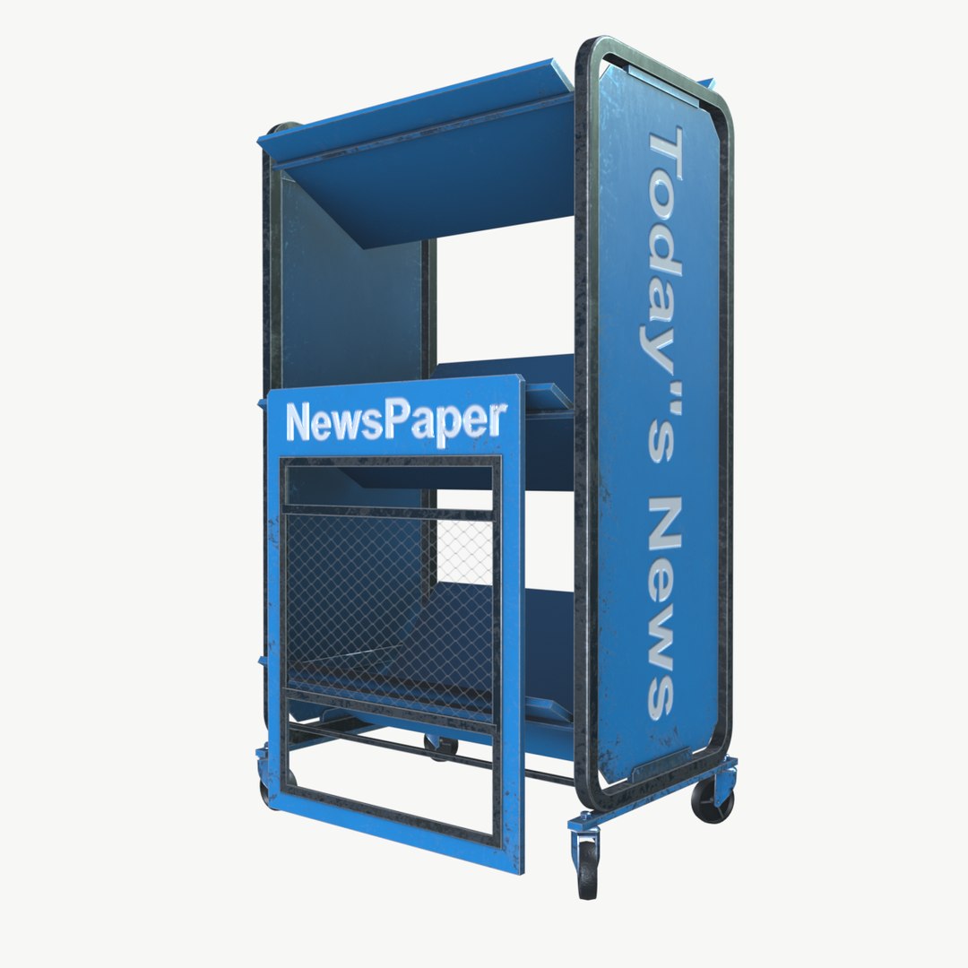 3D News Paper Holder Model - TurboSquid 2405605
