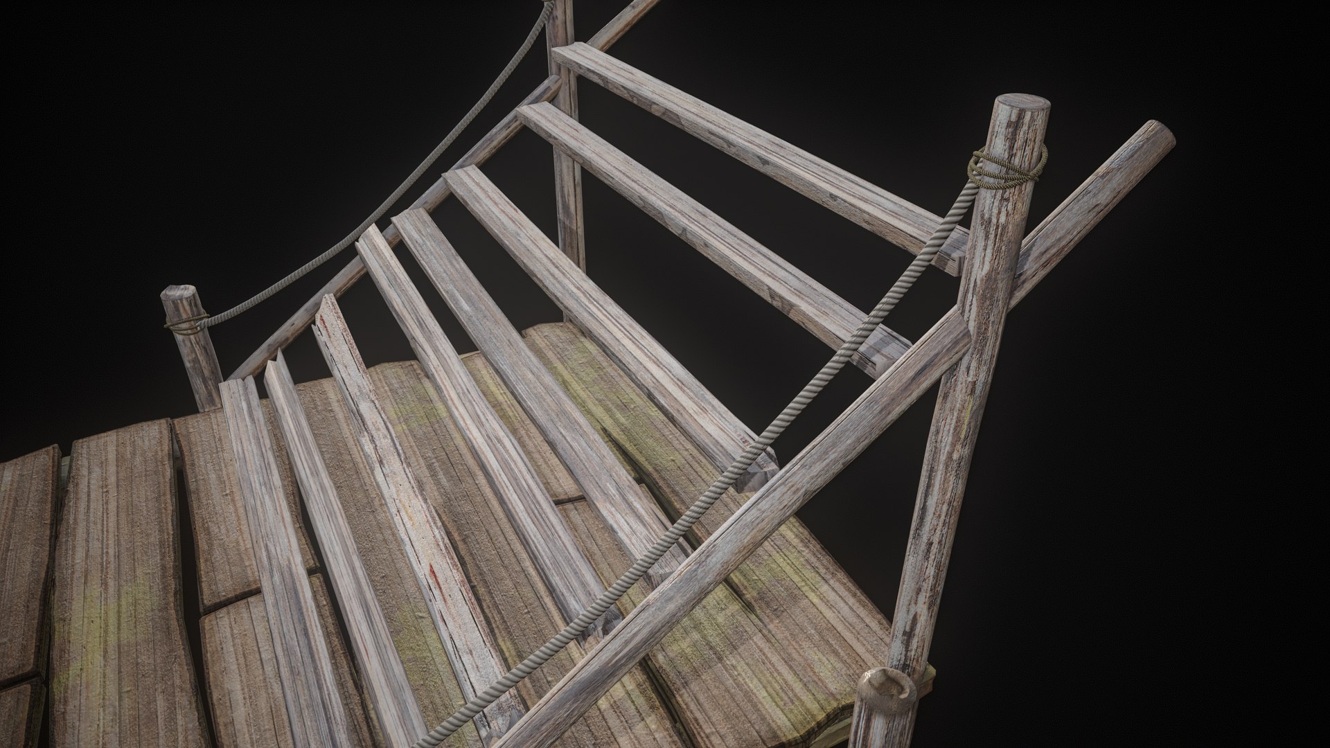 Old Wooden Dock Model - TurboSquid 2193766