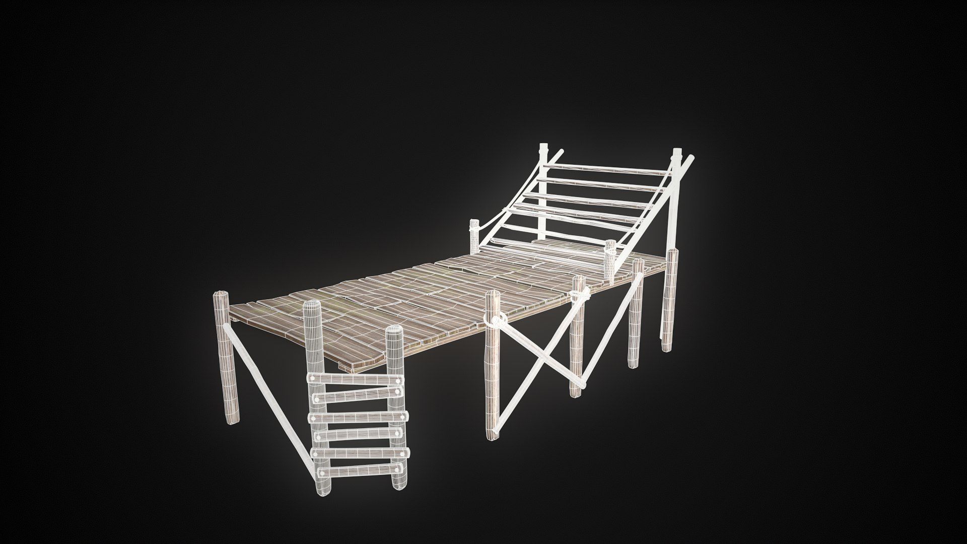 Old Wooden Dock Model - TurboSquid 2193766