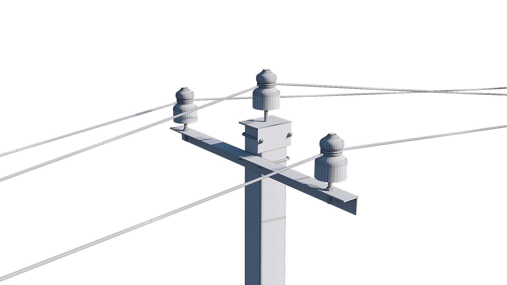 3D Power Line Set Modular - TurboSquid 1735060
