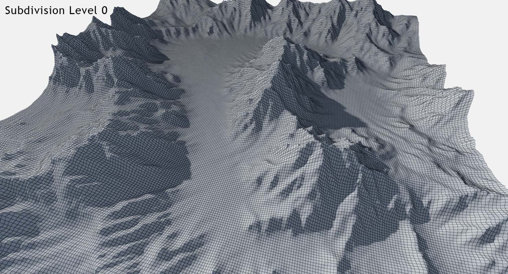 Mountain Range Valley 3D Model - TurboSquid 1238688