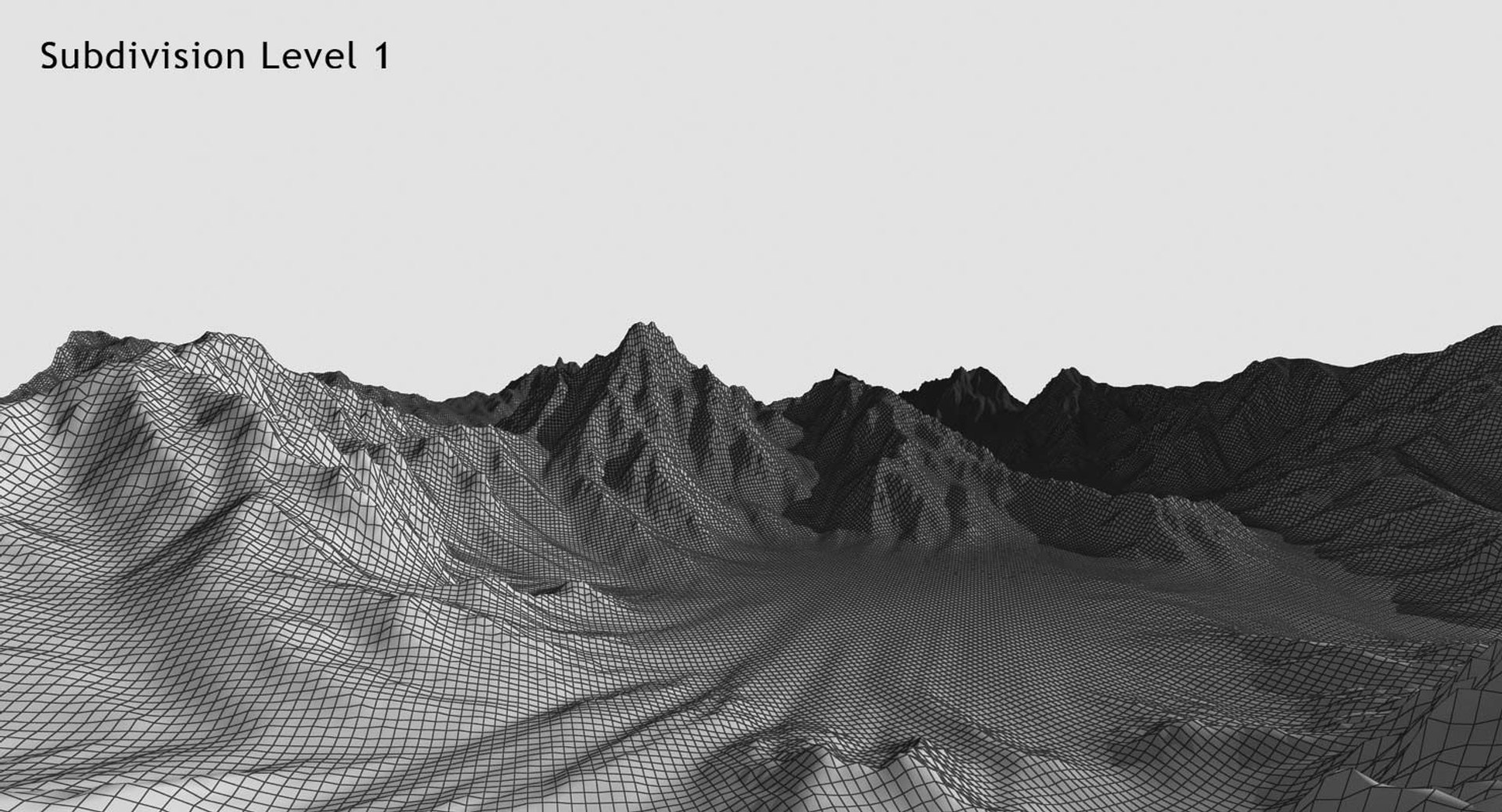 Mountain Range Valley 3D Model - TurboSquid 1238688