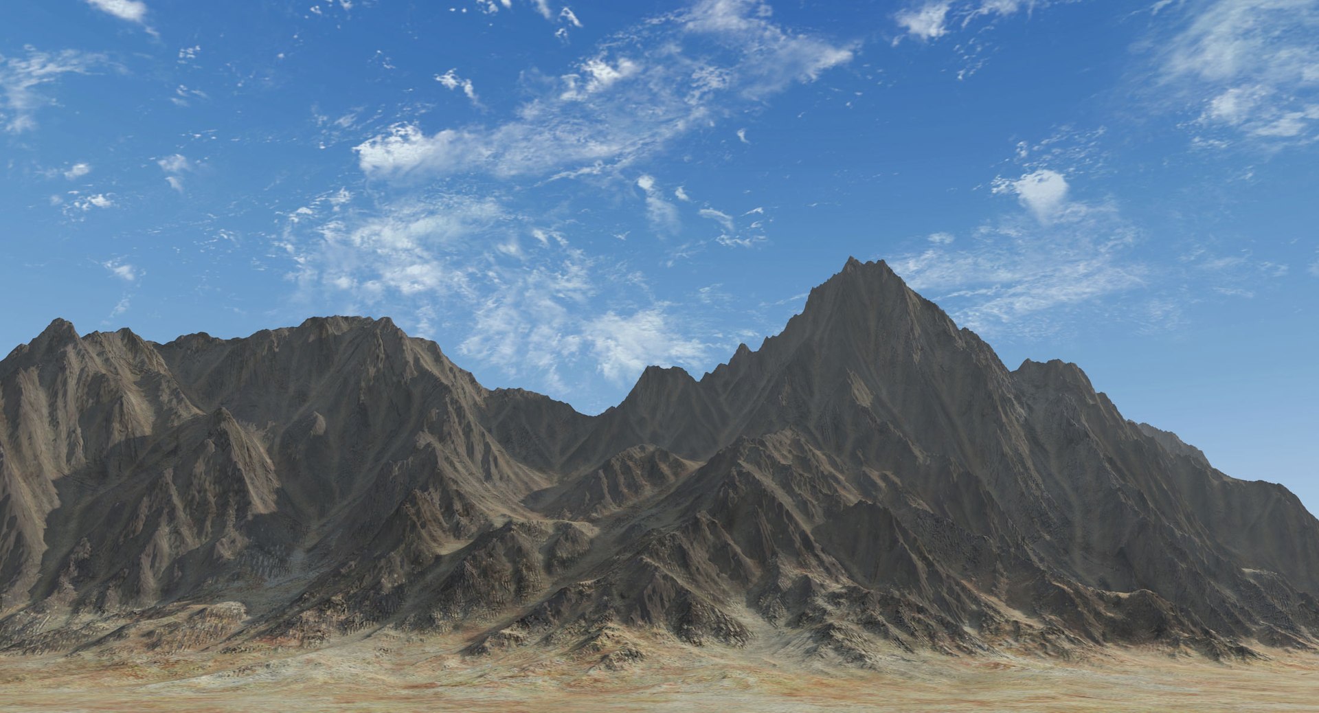 Mountain Range Valley 3D Model - TurboSquid 1238688