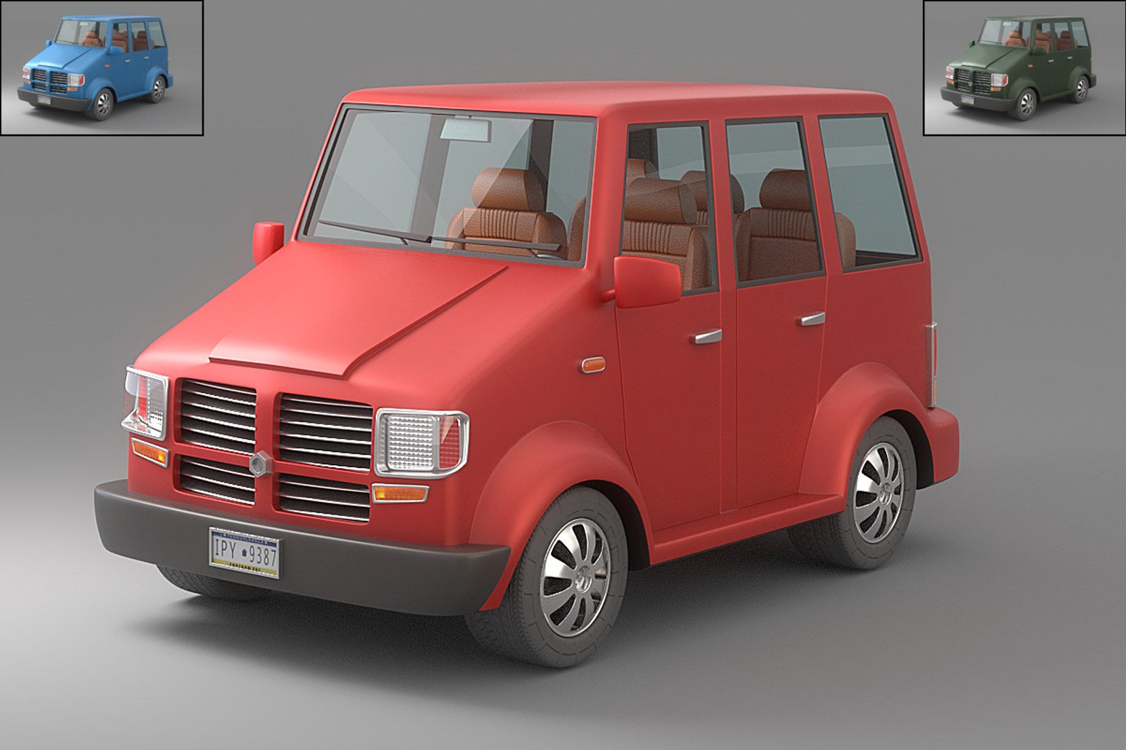 3D Cartoon Car Collection V4 Model - TurboSquid 1750854