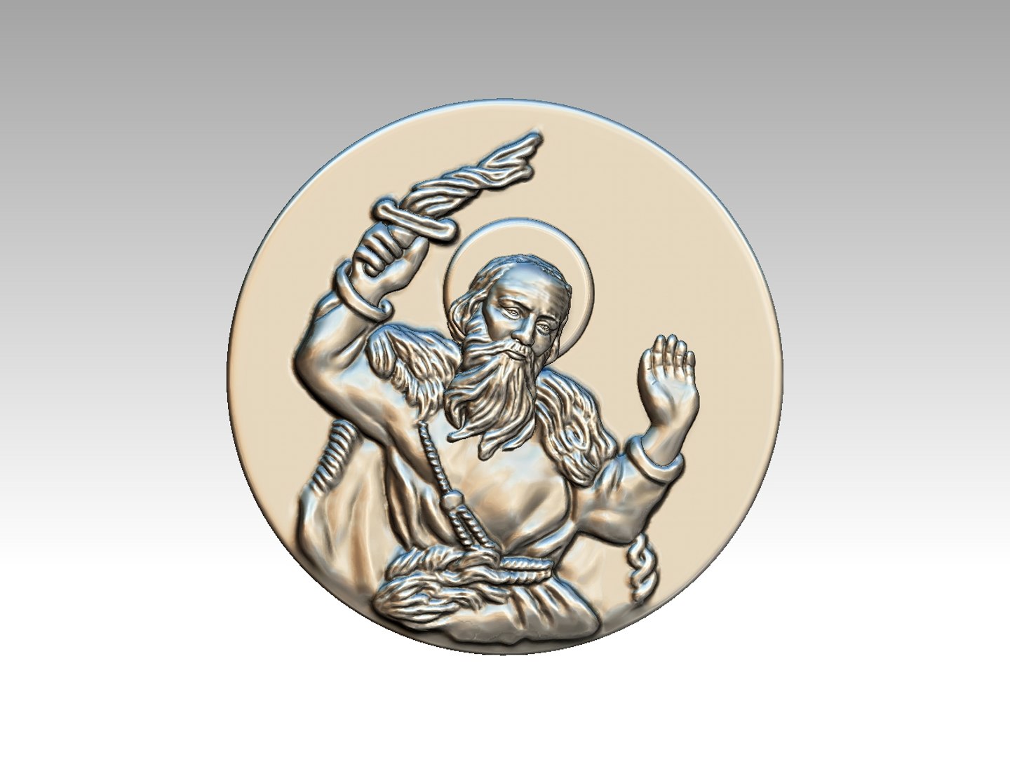 Saint Elie Medal 3D Model - TurboSquid 1524207