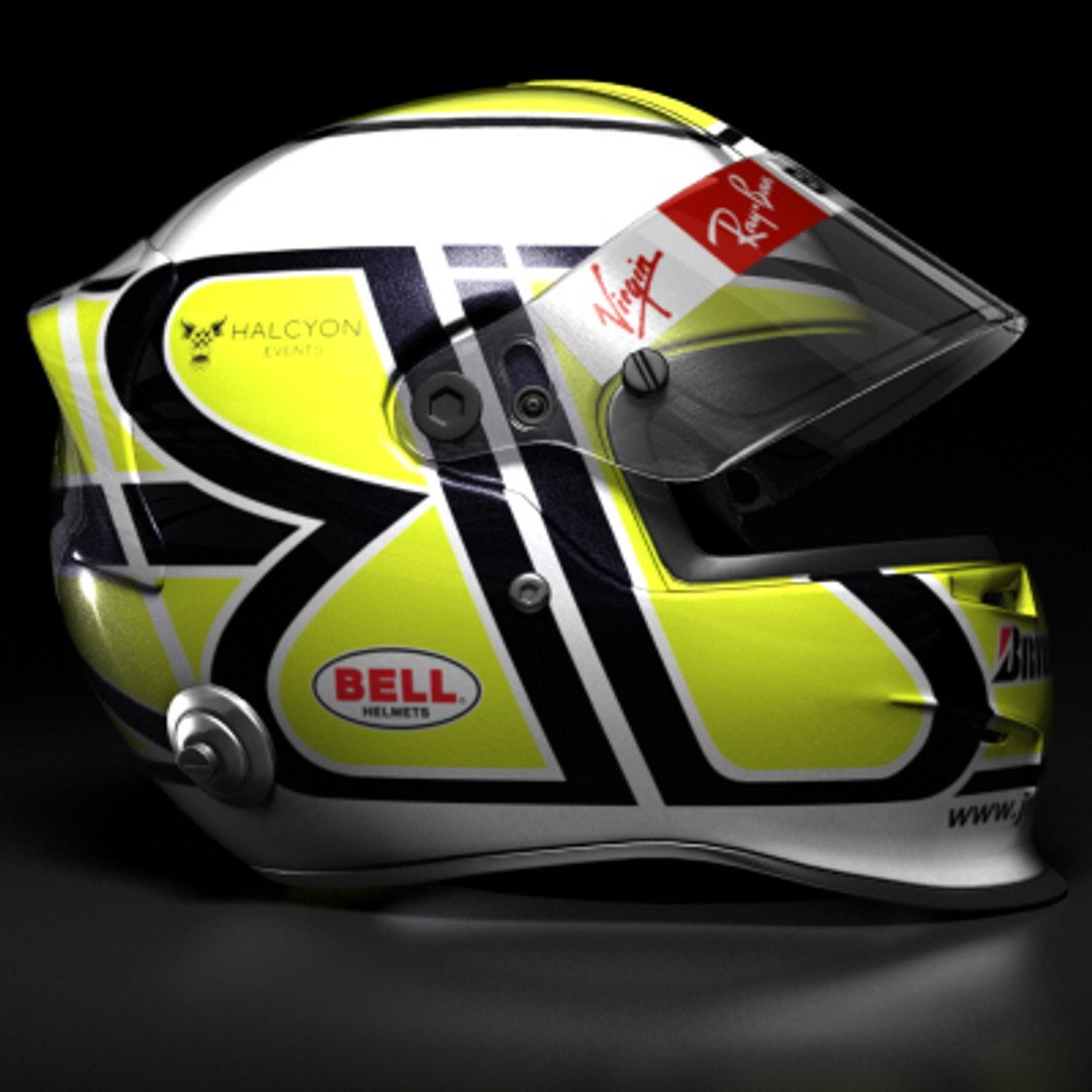 Jenson Button Helmet 2009 3d Max