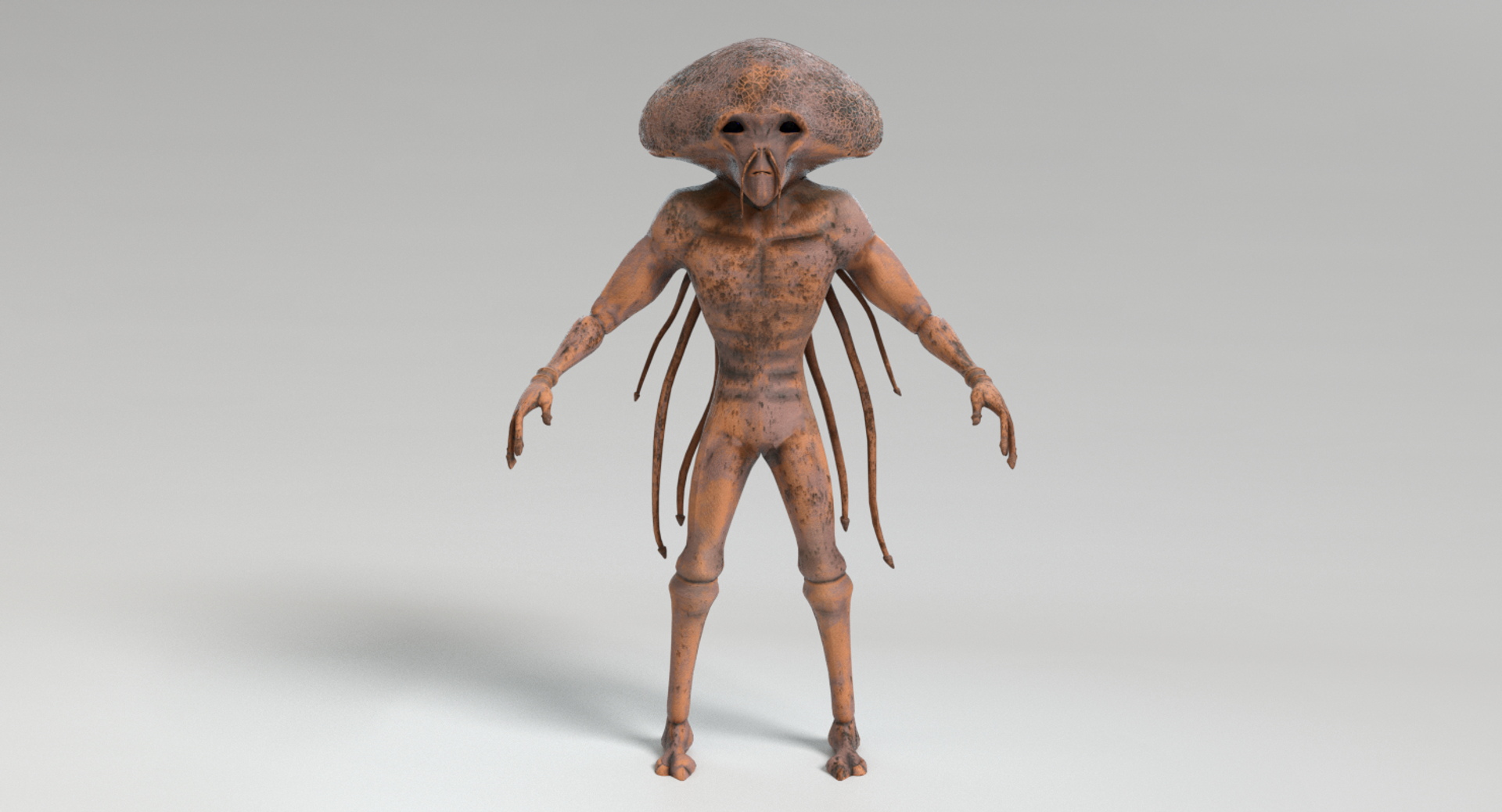3d Sci-fi Alien Model
