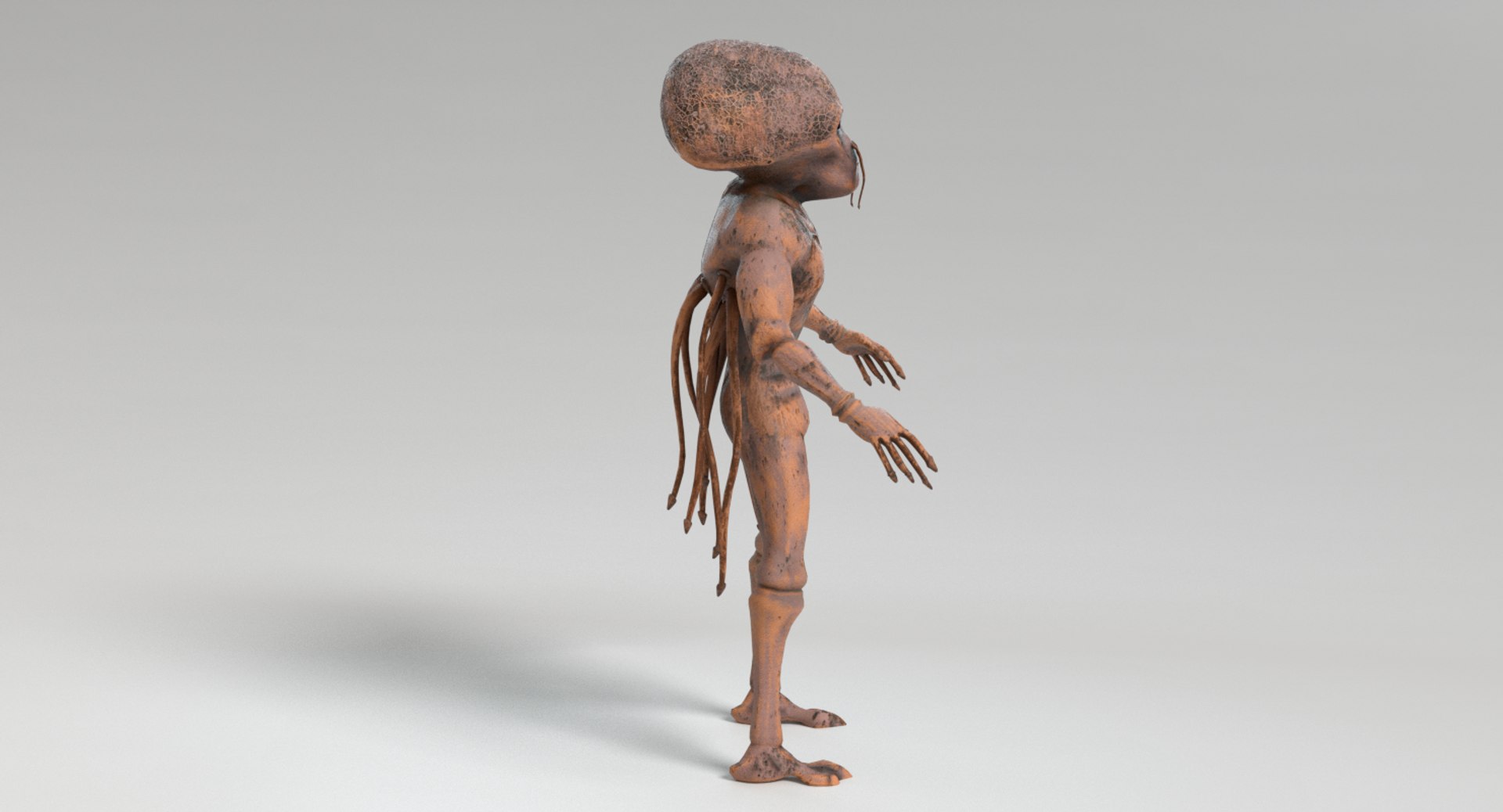 3d Sci-fi Alien Model