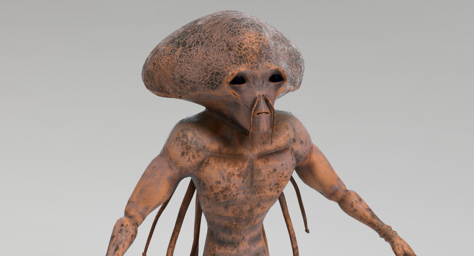 3d Sci-fi Alien Model