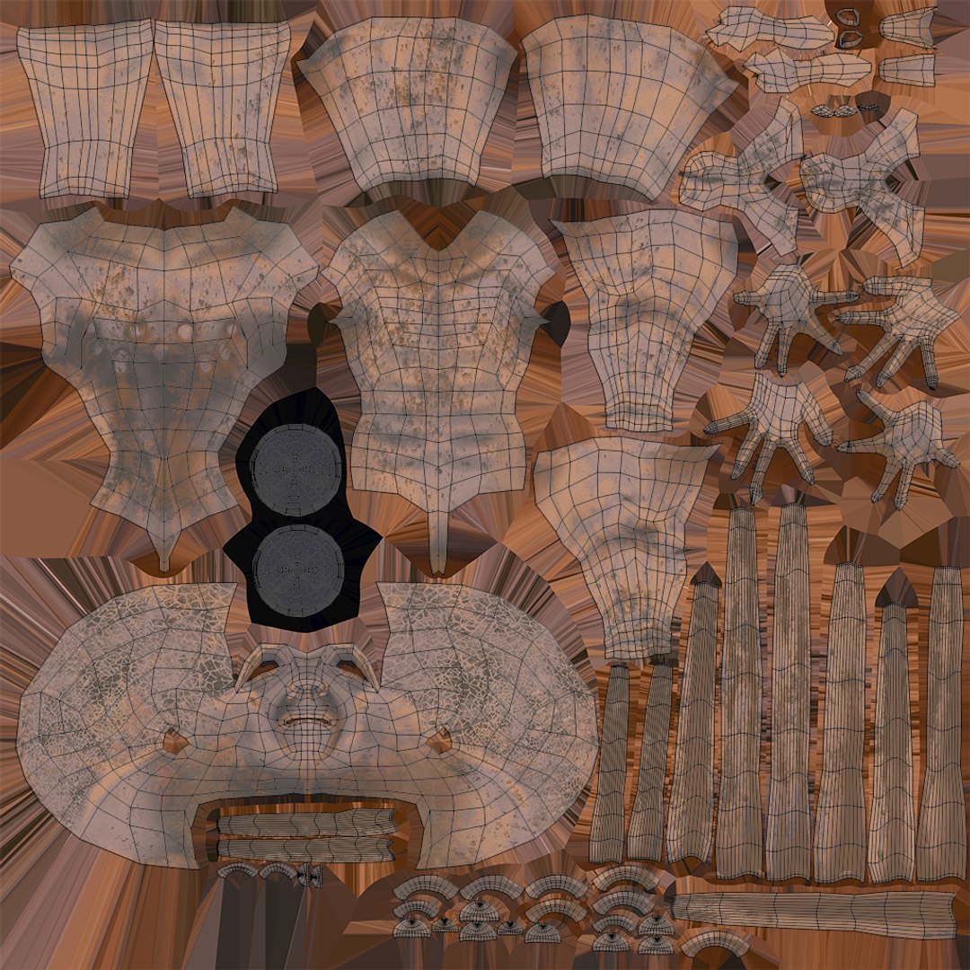 3d sci-fi alien model