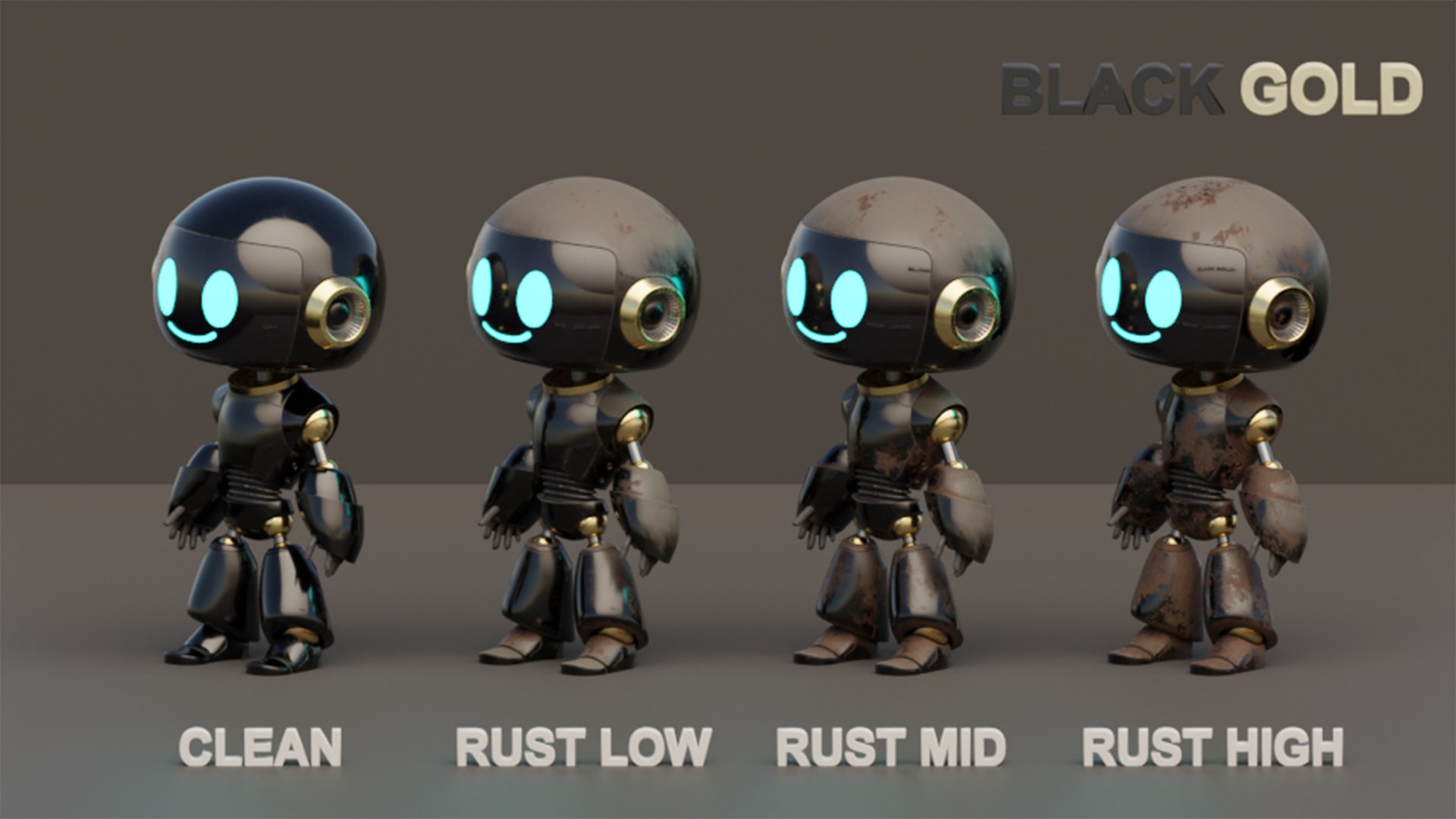 3D rigged cute robot - TurboSquid 1699247