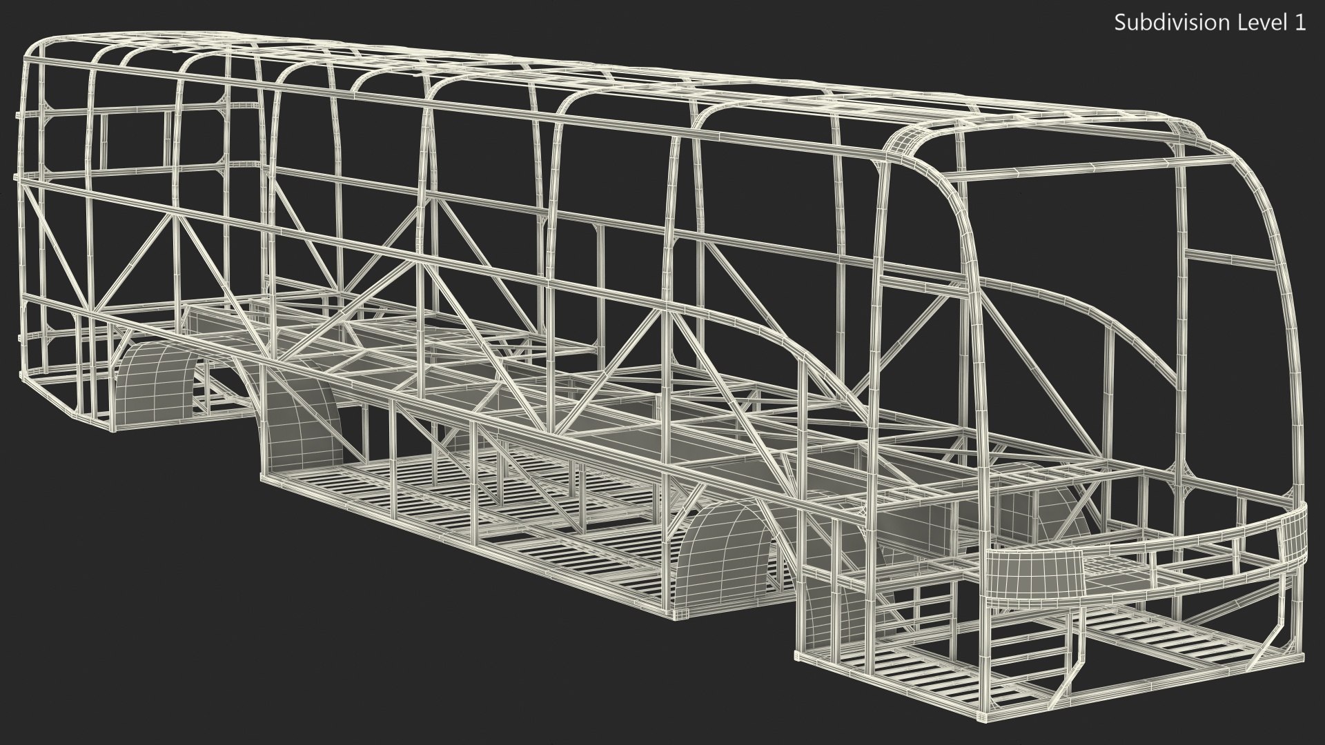 3D bus frame structure - TurboSquid 1595590