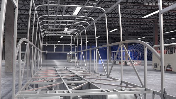 버스 프레임 구조 3D 모델 - TurboSquid 1595590