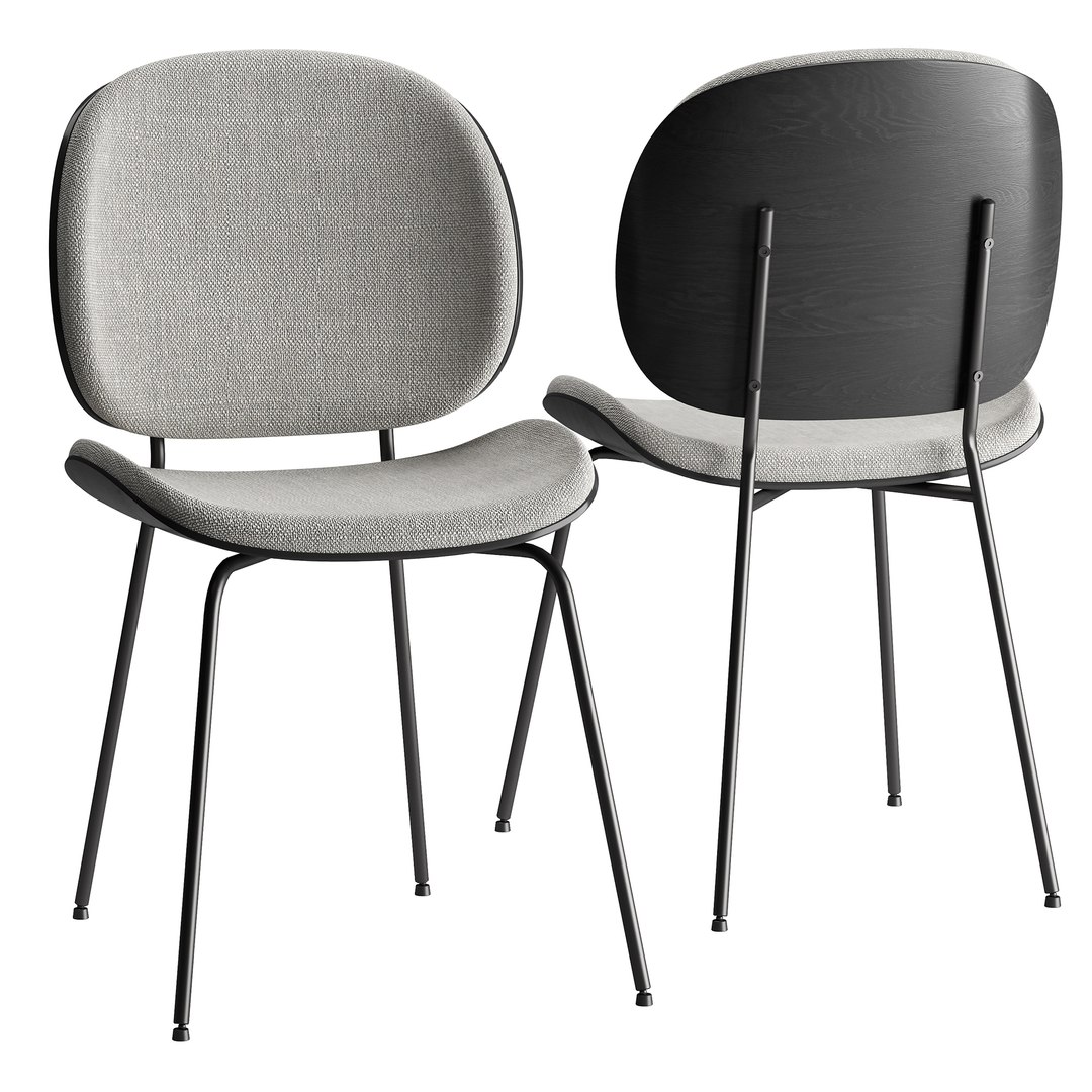Dining Chair Jysk Testrup 3D Model - TurboSquid 2273660