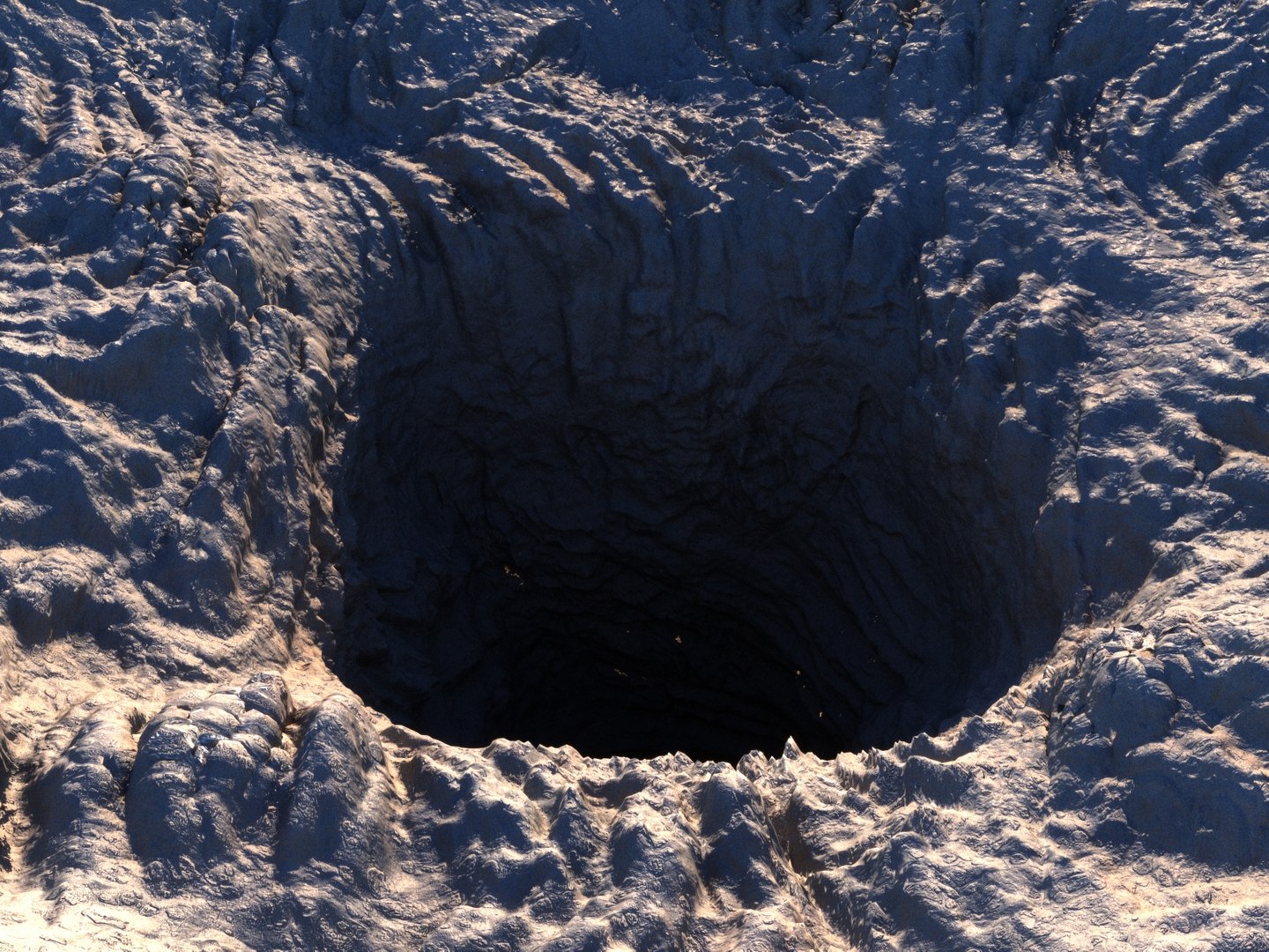 3D Ground Hole Cave - TurboSquid 1303706