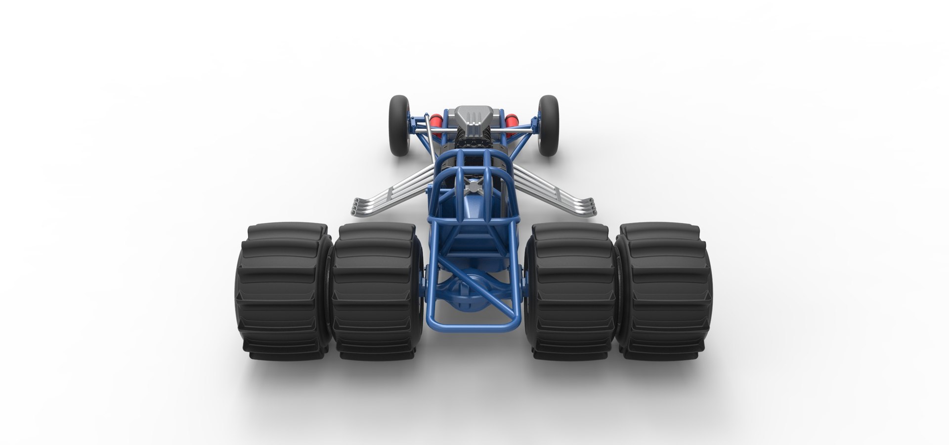 Vintage Funny Car Base For Sand Drag Racing Scale 1 To 25 3D Model ...