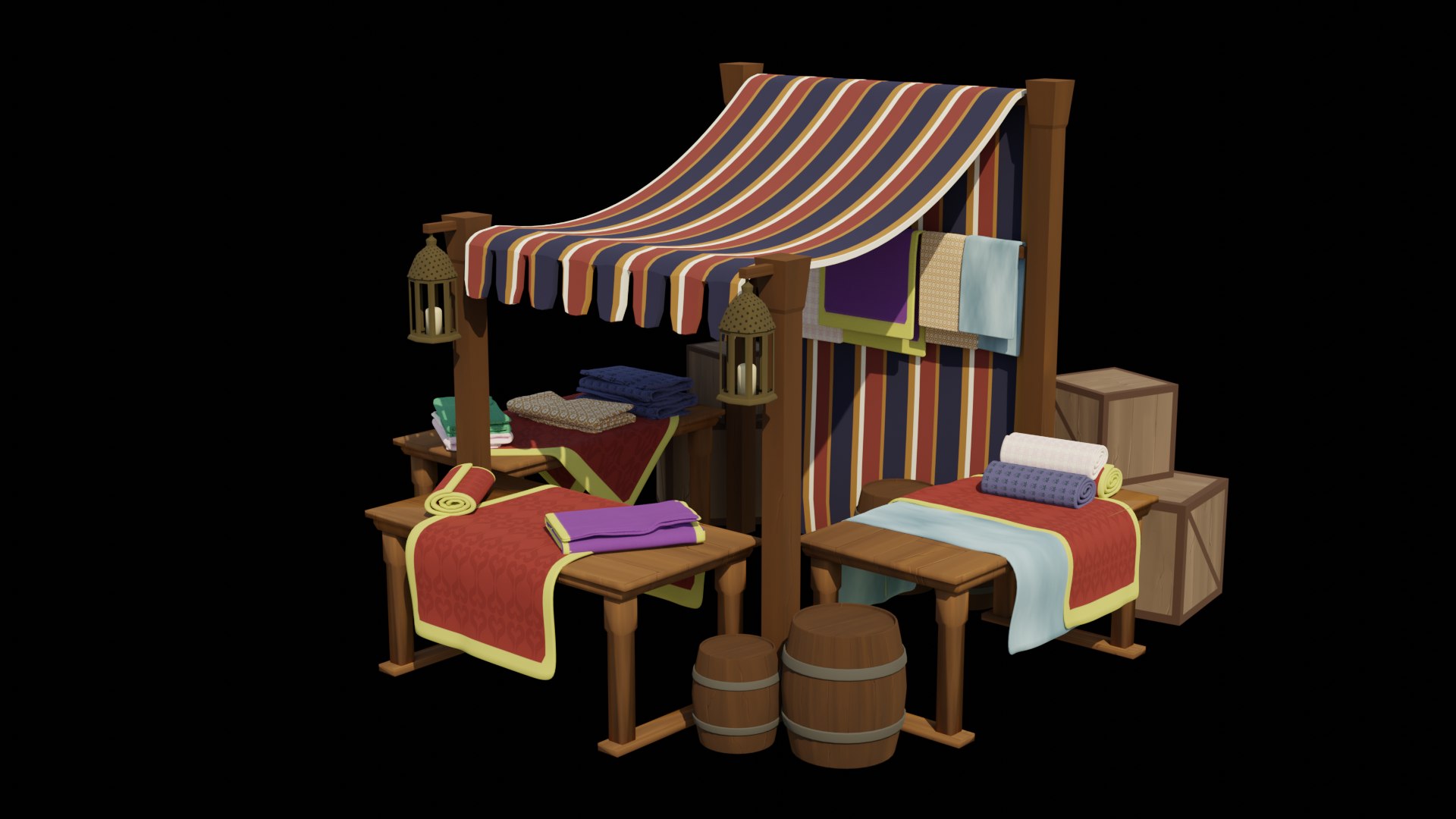 Fantasy Marketplace 3D Model - TurboSquid 1918447