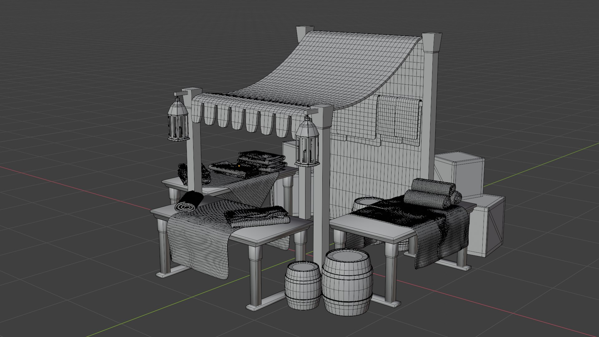 Fantasy Marketplace 3D Model - TurboSquid 1918447