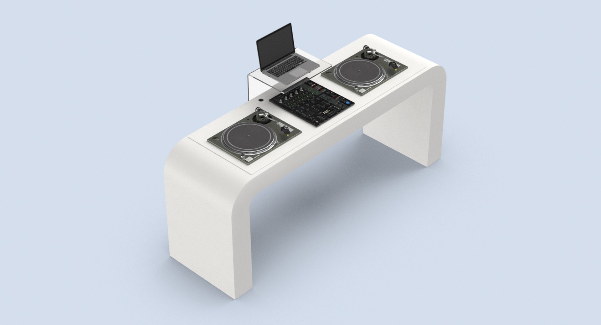 3D Dj-booth Model - TurboSquid 1226005