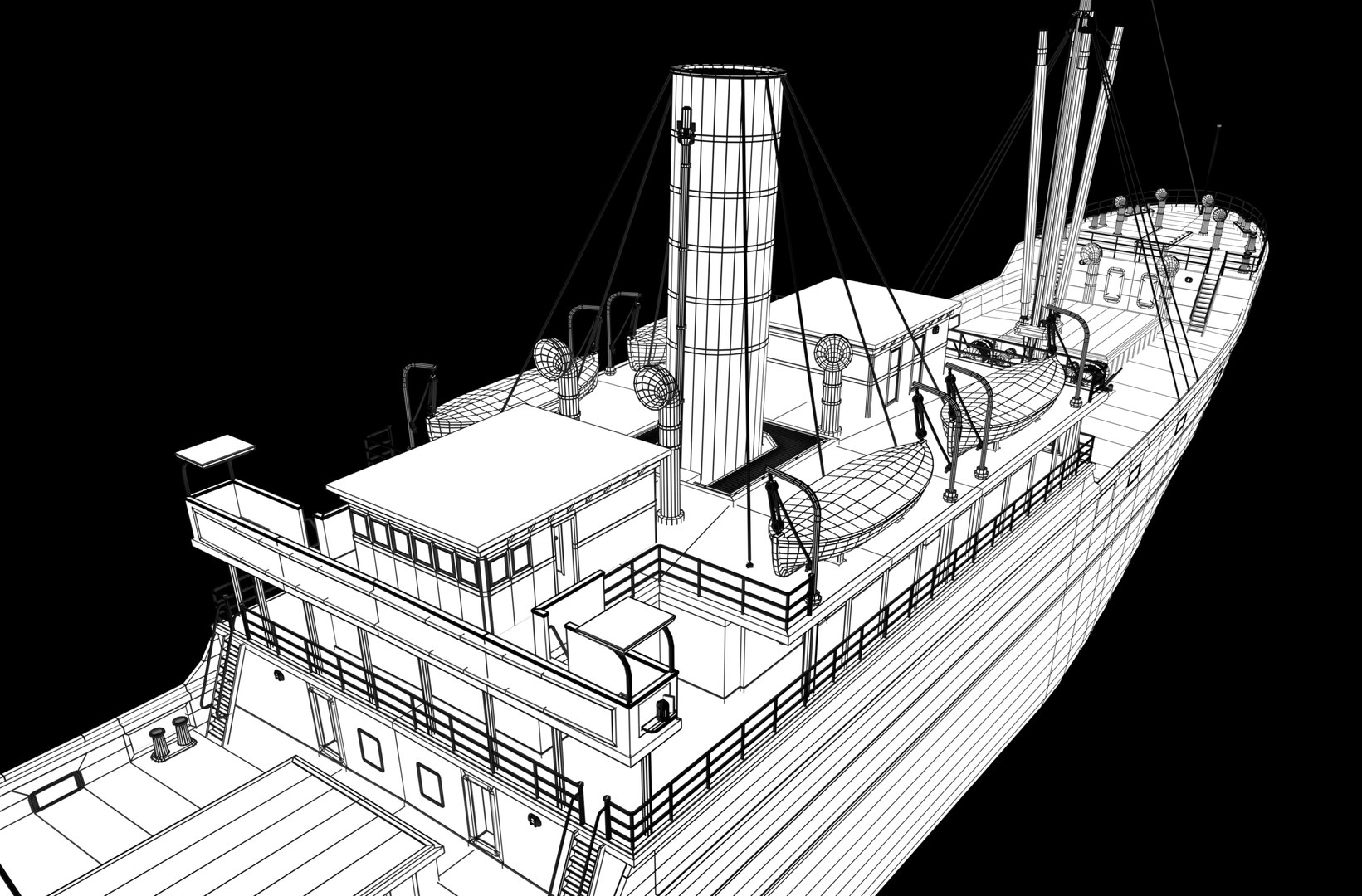 3D Steam Ship Model - TurboSquid 1724870